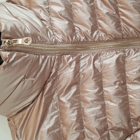 kate spade | Jackets & Coats | Kate Spade Glittering Rose Gold Metallic ...